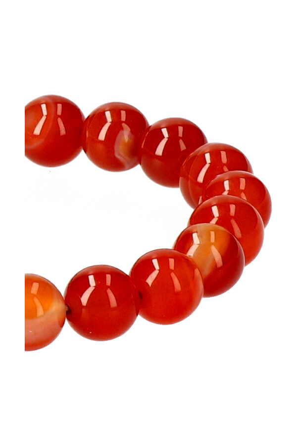 Carneool armband 8 mm edelsteen kralen, 21 cm - Happy Spirit