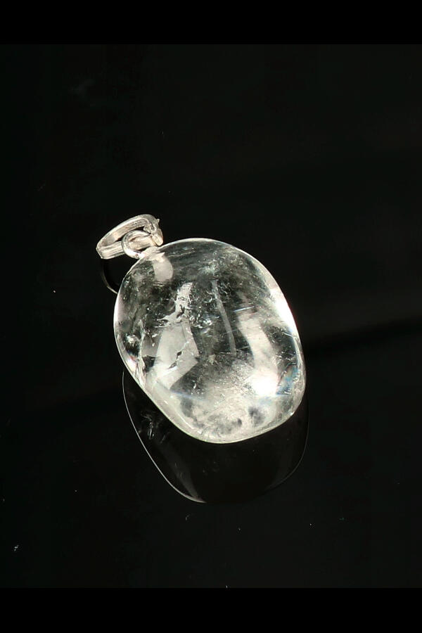 Bergkristal steenhanger, 2 cm, Minas Gerais - Happy Spirit